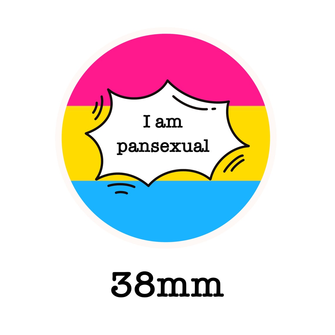 I Am Pansexual Pin Badge Sexuality And Gender Pin Lgbt Etsy