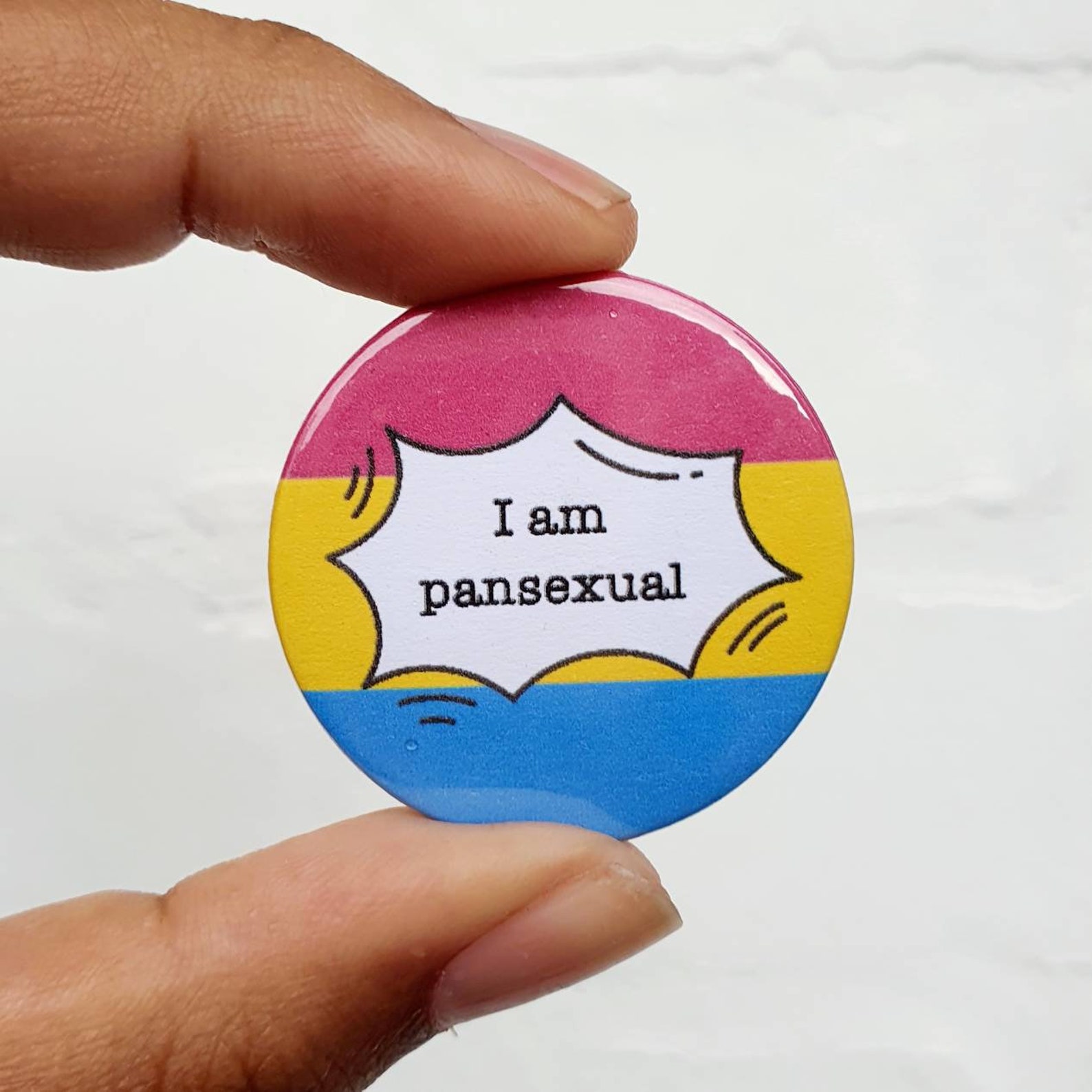 I Am Pansexual Pin Badge Sexuality And Gender Pin Lgbt Etsy