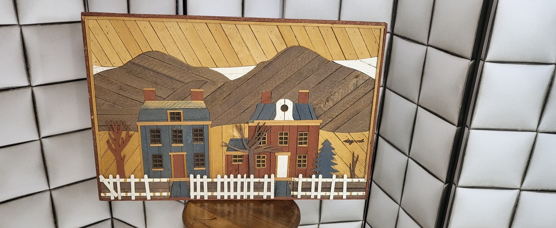 Theodore Degroot Lath Art Wood Framed - Etsy