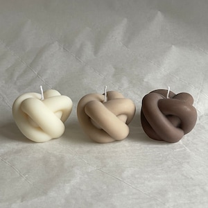 KNOT Candle VEGAN Knot Candle Handmade Candles Decoration Ideas ...