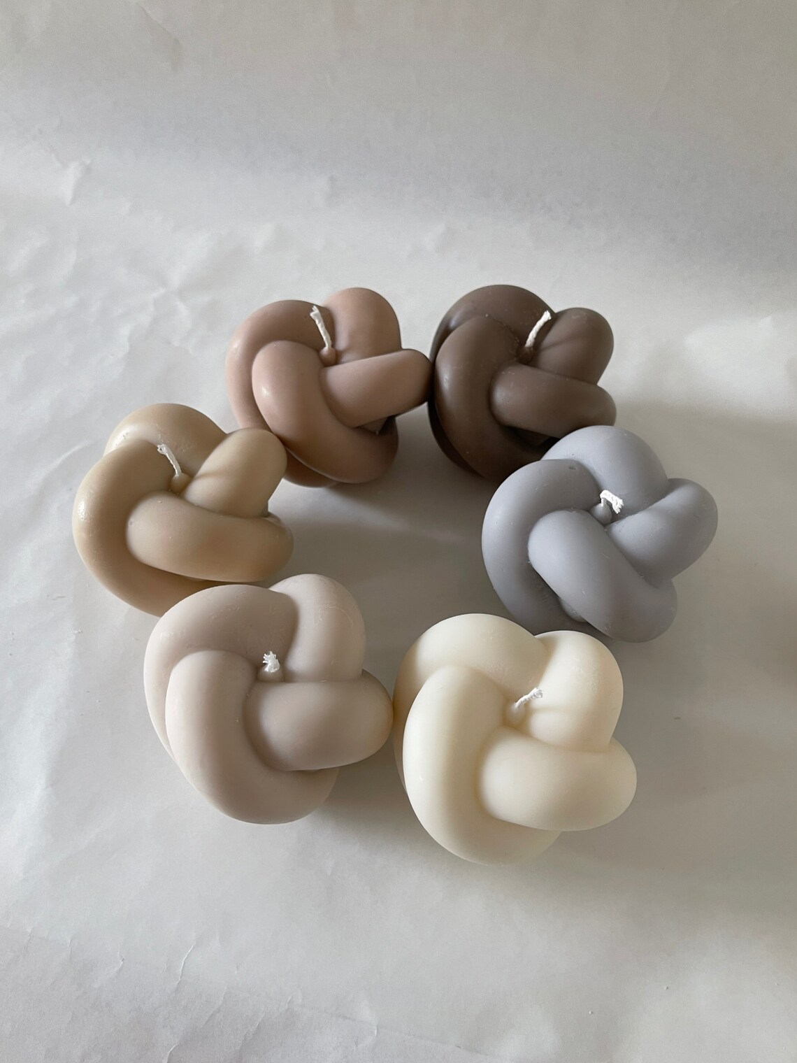 KNOT Candle VEGAN Knot Candle Handmade Candles | Etsy