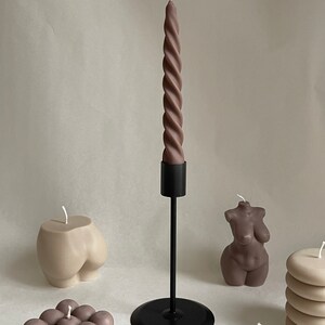 BAGEL Candle VEGAN Donut Slice Ripple Decoration Handmade Round Candle ...