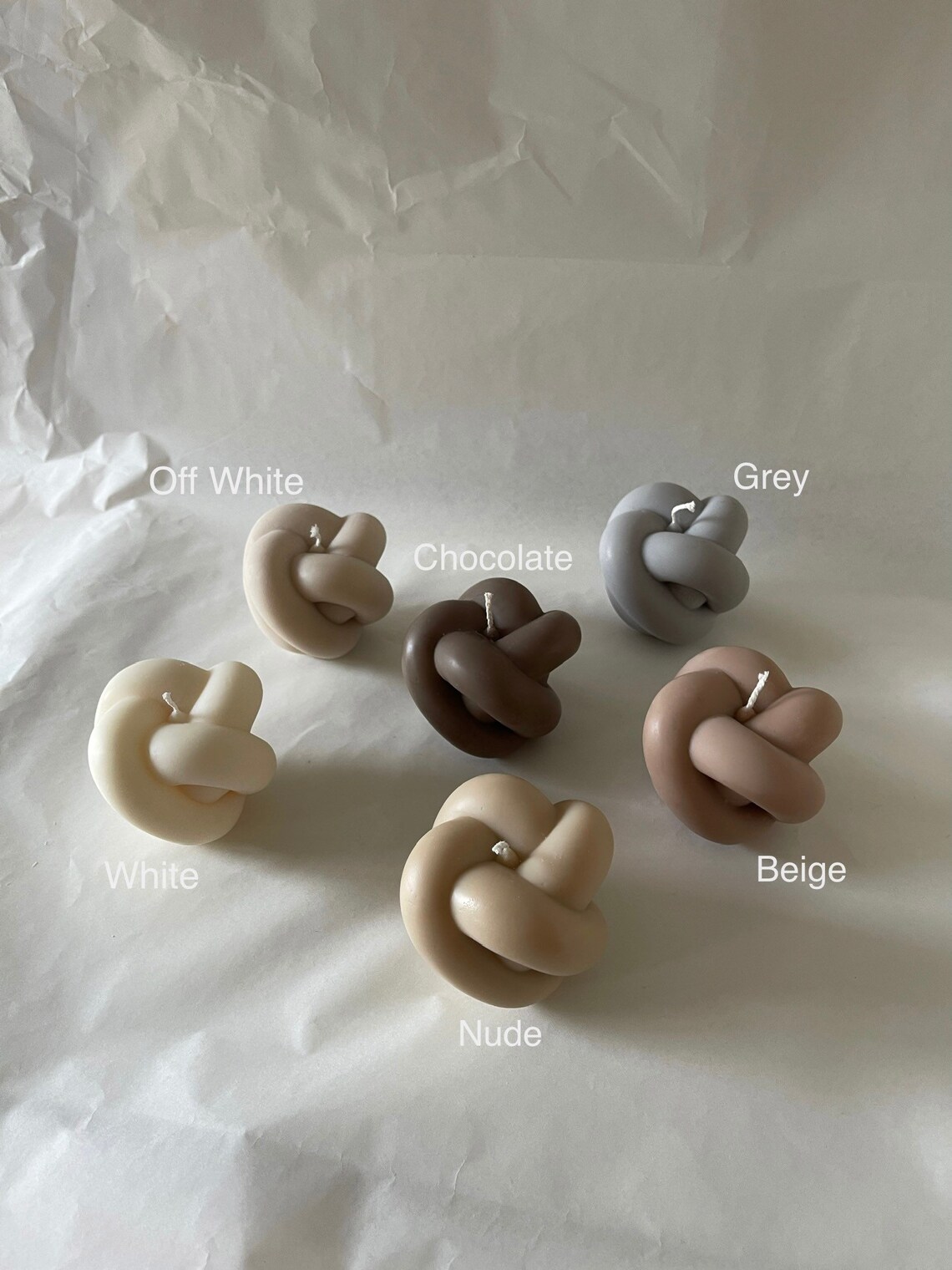 KNOT Candle VEGAN Knot Candle Handmade Candles | Etsy