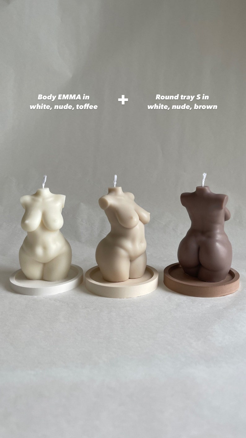 BODY EMMA Candle Curvy VEGAN Curvy Body Shape Candle - Etsy