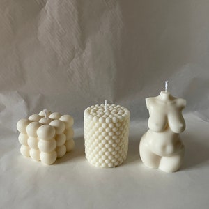 BODY EMMA Candle Curvy VEGAN Curvy Body Shape Candle Women's Body Body ...