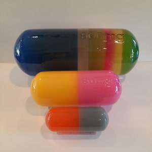 Handmade Resin Art Pill: Custom Pop Art Capsule, 6-inch - Etsy