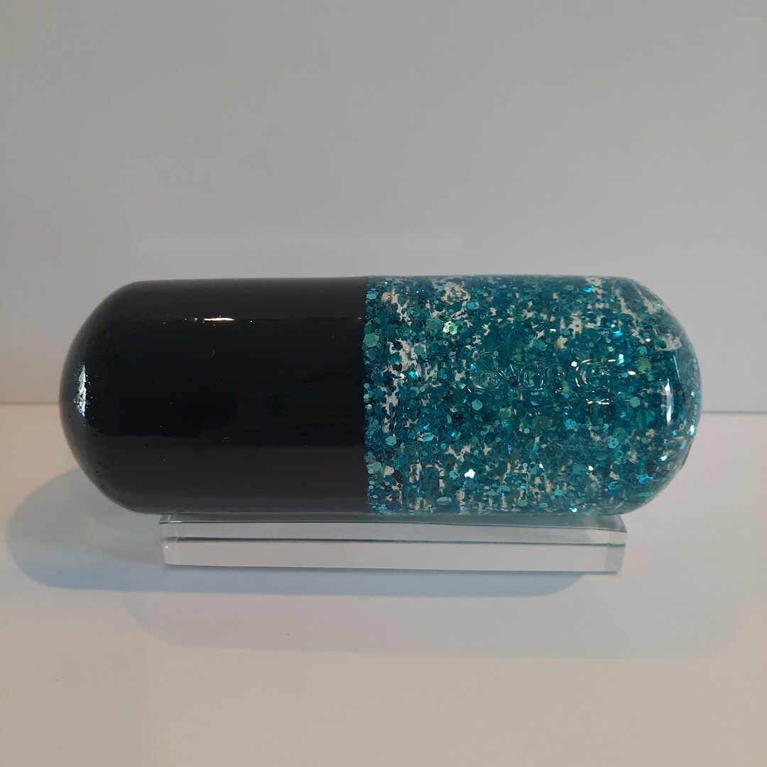 Pop-art 6 Inch Resin Pill Resin Pill Custom Pill Pharmacy Handmade Art ...