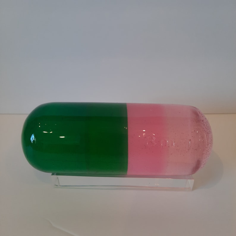 Handmade Resin Art Pill: Custom Pop Art Capsule, 6-inch - Etsy