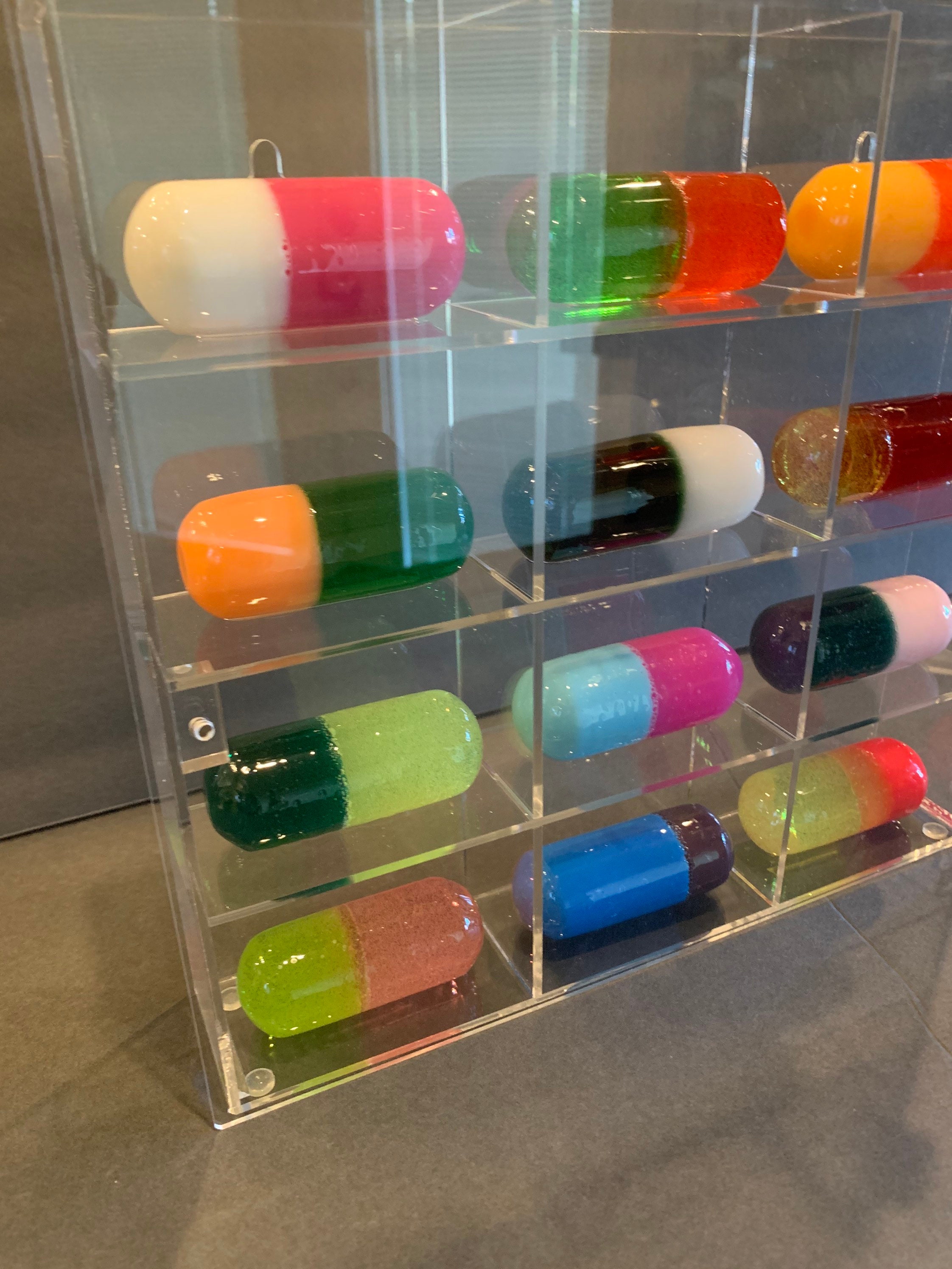 Pop-art Capsules in Acrylic Display Pills Pharmacy | Etsy