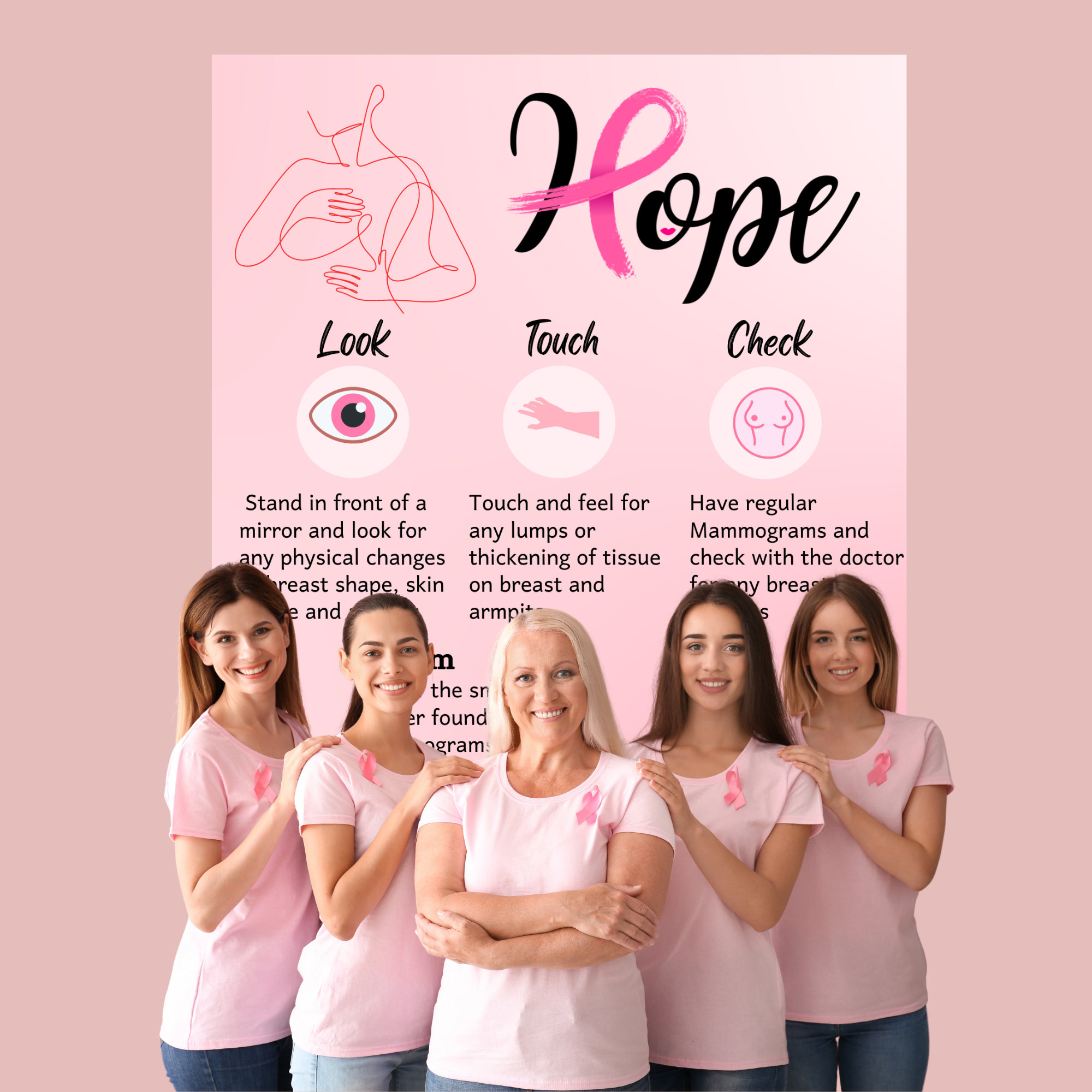 Breast Cancer Awareness Poster Digital Download, Breast Cancer Sign ...
