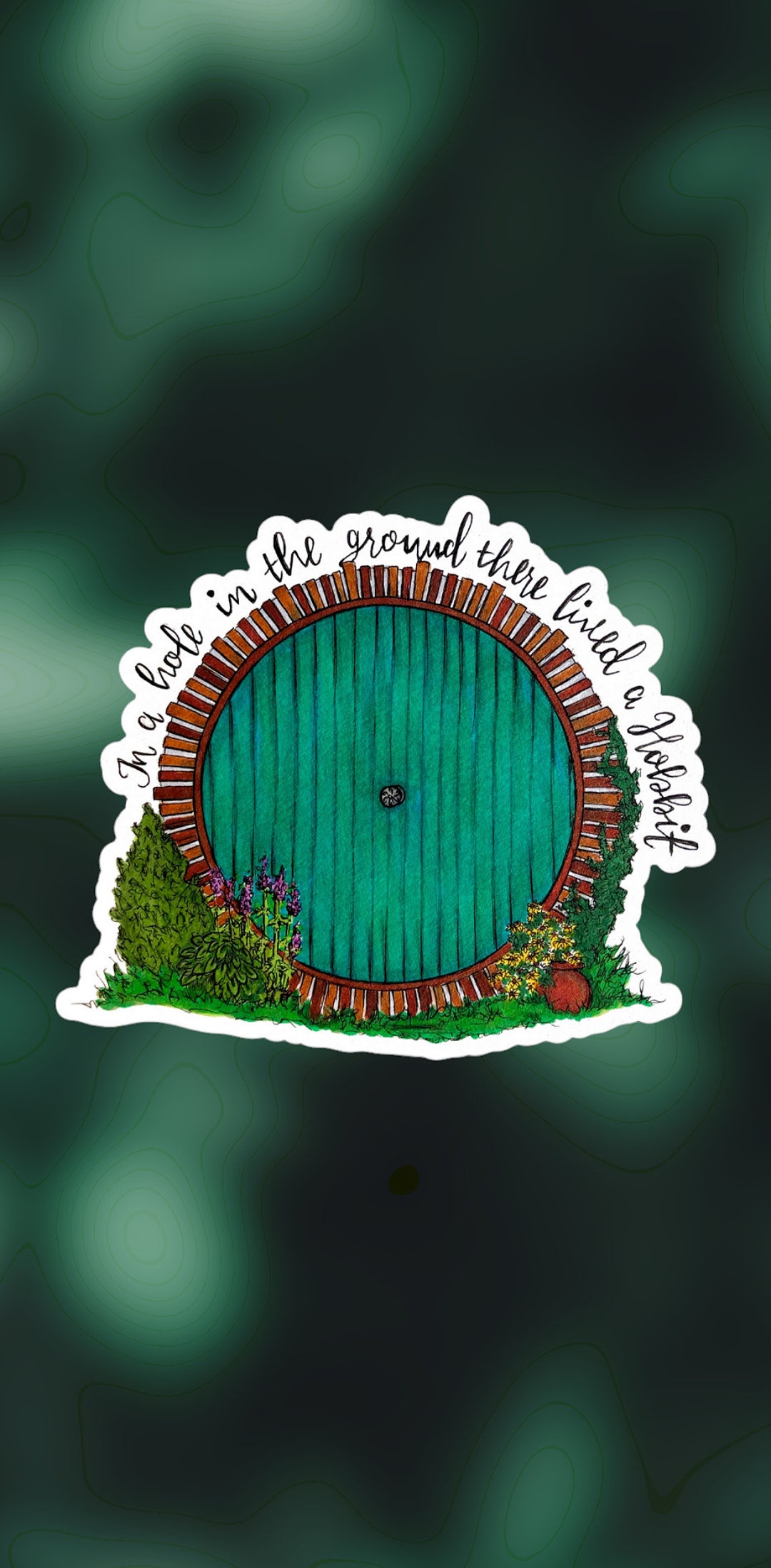 Waterproof Vinyl Sticker | Hobbit Door | Tolkien Inspired Art - Etsy