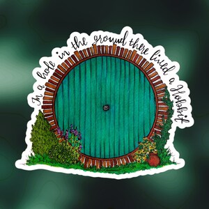 Waterproof Vinyl Sticker | Hobbit Door | Tolkien Inspired Art - Etsy