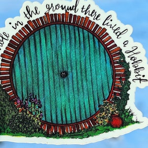 Waterproof Vinyl Sticker | Hobbit Door | Tolkien Inspired Art - Etsy