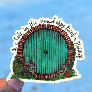 Waterproof Vinyl Sticker | Hobbit Door | Tolkien Inspired Art - Etsy