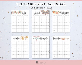 2024 Calendar | Monthly Calendar | Productivity Planner | Bullet ...