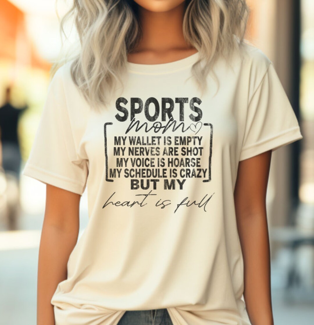 Distressed Sports Mom Heart Design: PNG, SVG (digital Download) - Etsy