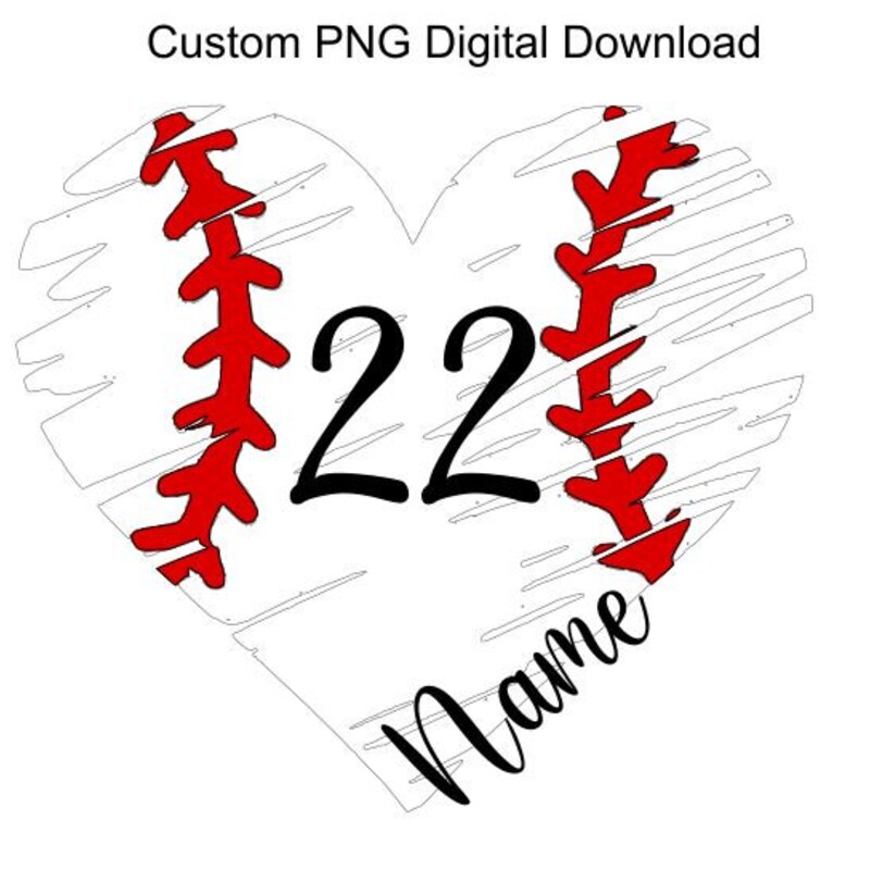 Baseball Heart - Etsy