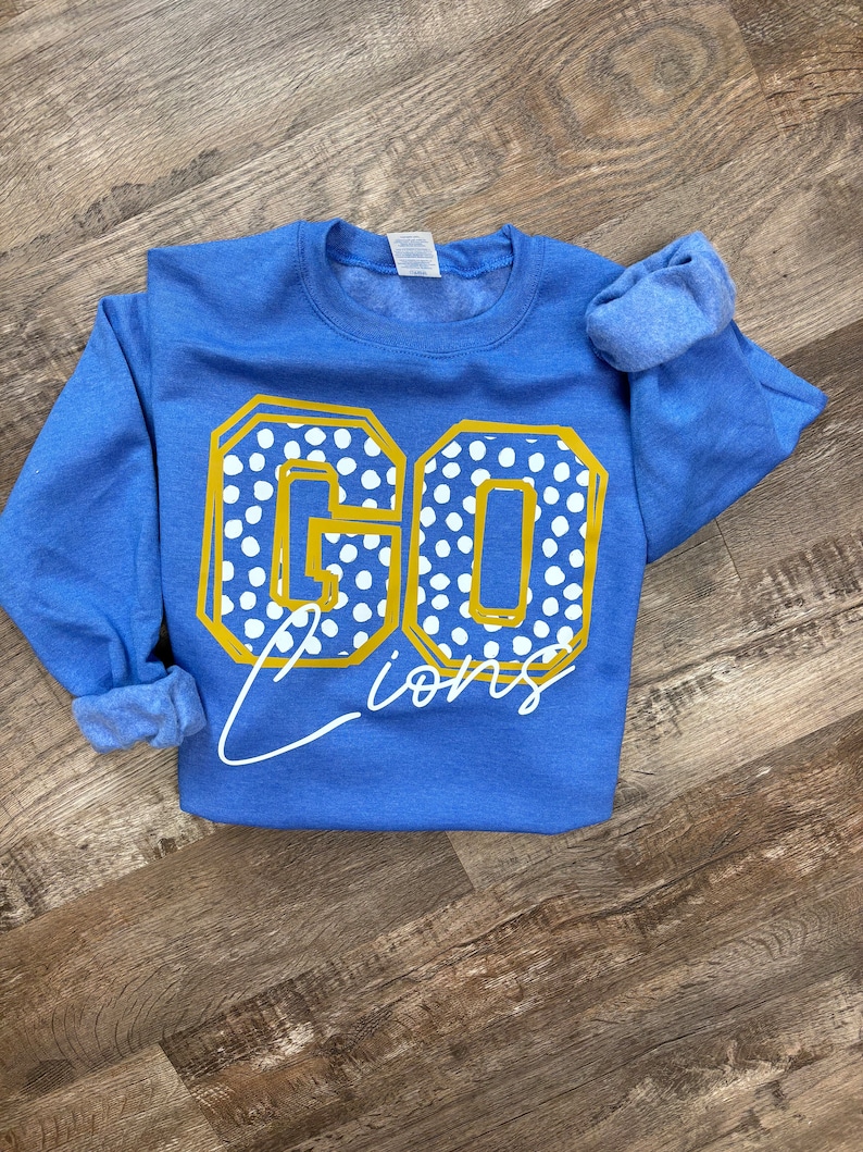 Go Lions, Lion Pride PNG Digital Download, Lions Spirit Wear, School ...