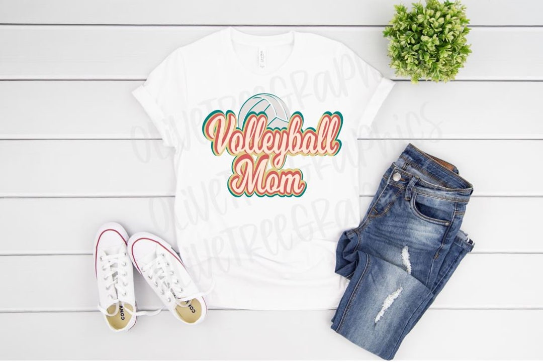 Volleyball Mom SVG, Digital Download, Volleyball Gifts, Retro ...