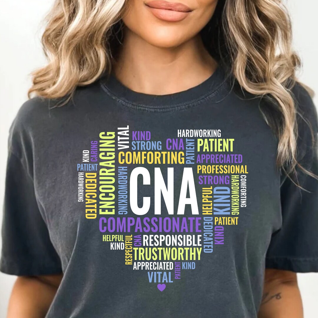 CNA Hospice Nurse Heart - Word Art Design (PNG Digital Download) - Etsy