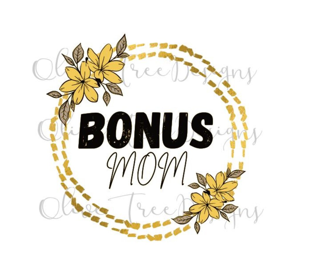 Bonus Mom PNG- Sublimation Design - Digital Design - Mama Download ...