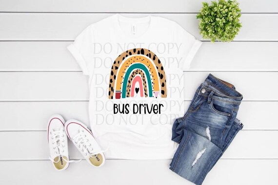 Bus Driver Rainbow PNG Bus Driver PNG Bus Driver Digital - Etsy