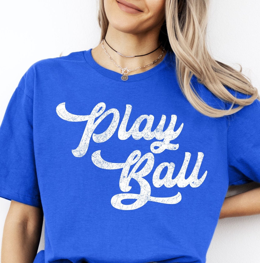 Play Ball Distressed and Plain PNG, Play Ball in White and Black ...