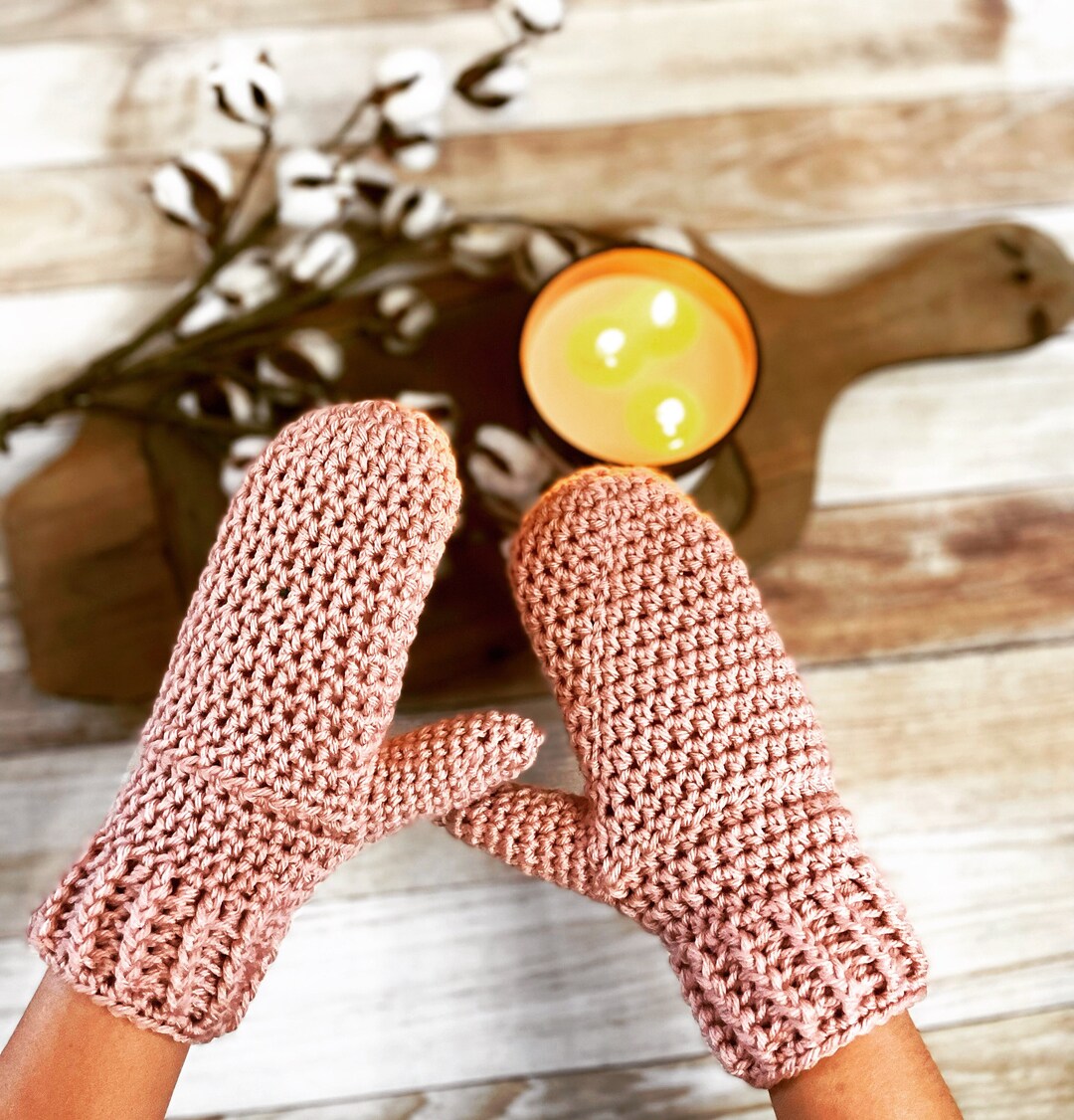 PATTERN Simply Half Double Crochet Mittens, Half Double Crochet Mittens ...
