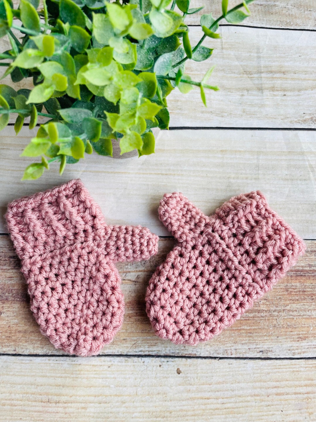 Crochet Mittens, Family-sized Mittens, Toddler Youth Tween Adult Sized ...