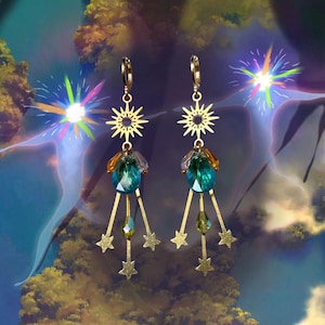 Star Child || Howl's Moving Castle Inspired, Star Earrings, Shooting ...