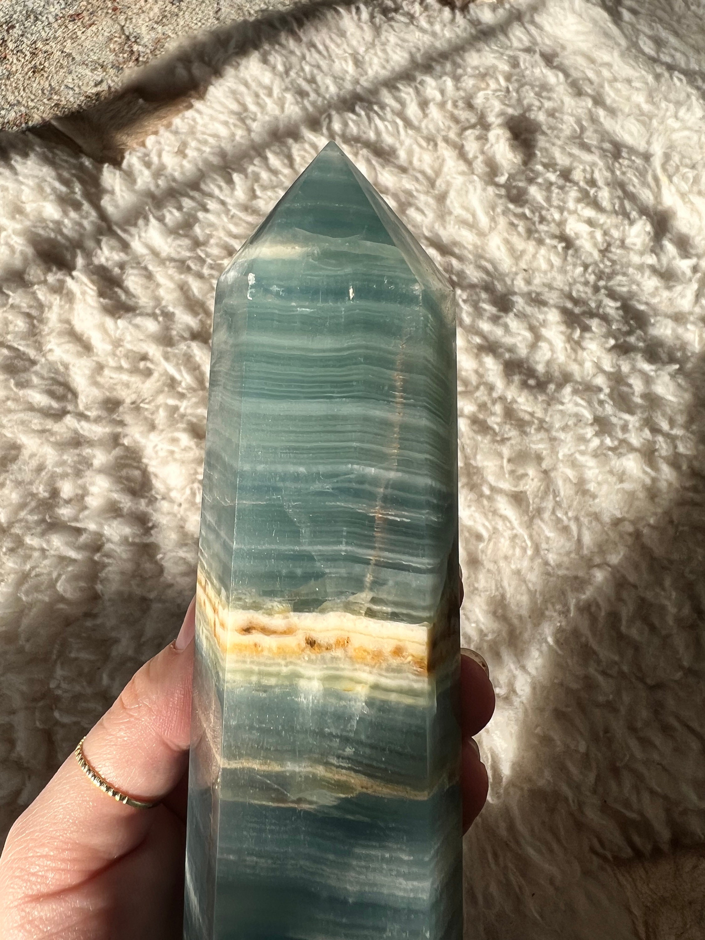 Large Blue Onyx Tower - Etsy
