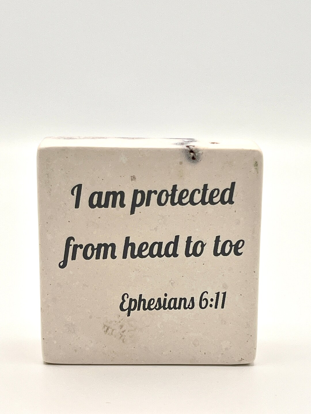 Scripture Stone 3 by 3 Hand-carved Inspirational Message. I Am ...