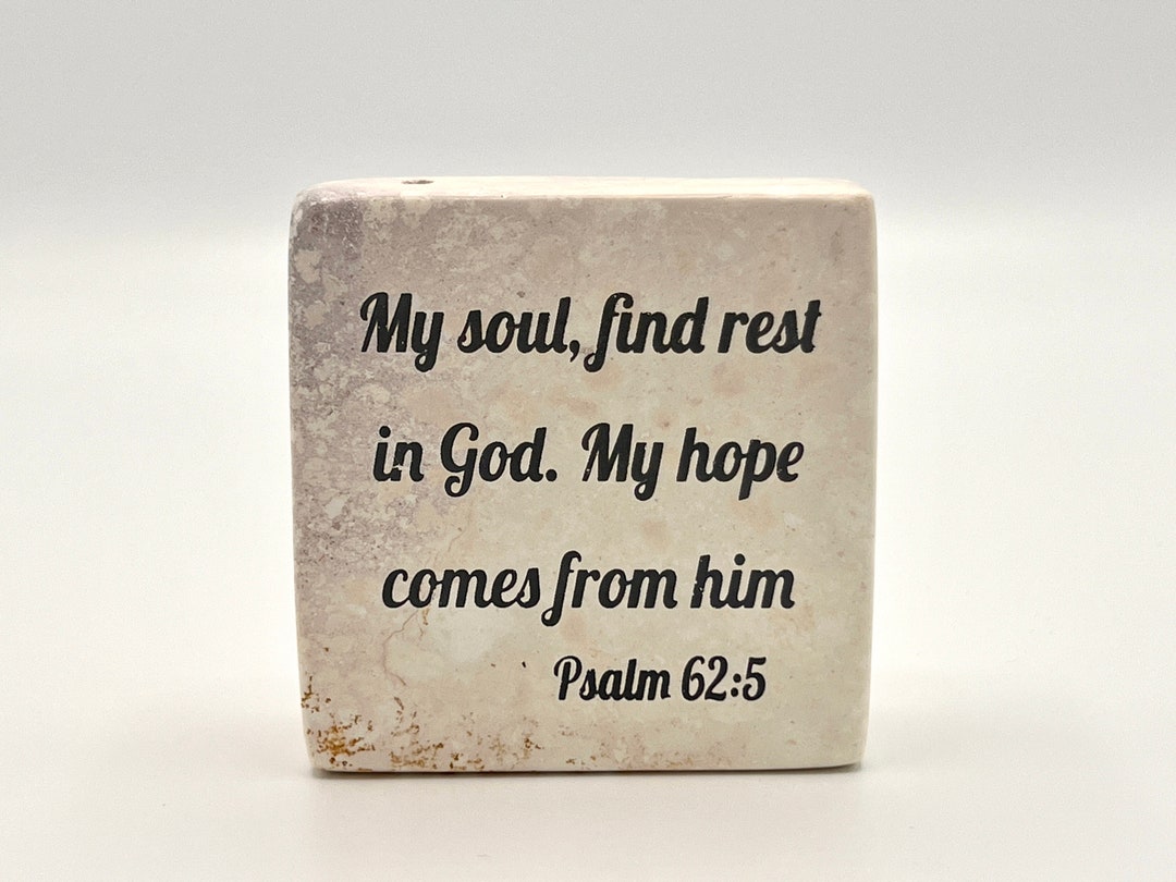 Scripture Stone 3 by 3 Hand-carved Inspirational Message on Hand Carved ...