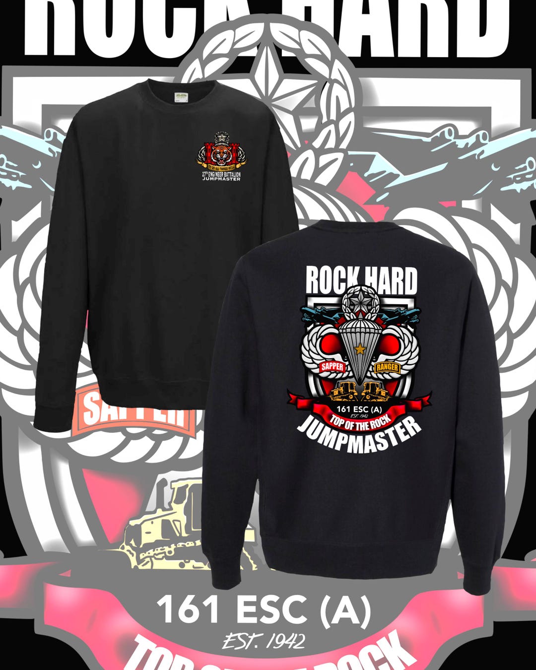 161 ESC JUMPMASTER Crew Neck - Etsy