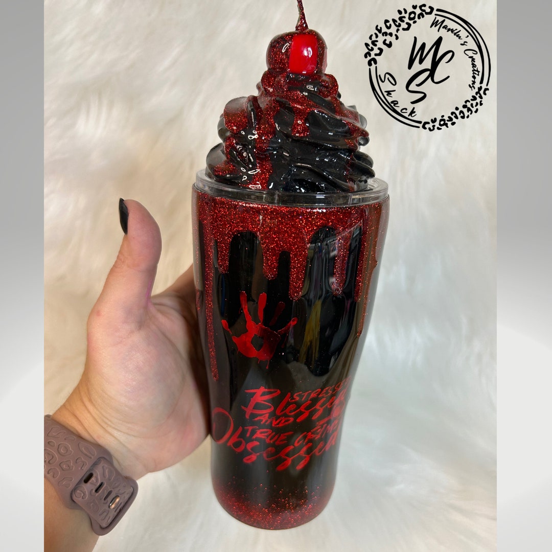 True Crime Tumbler With 3D Dripping and Removable Topper, Blessed and ...
