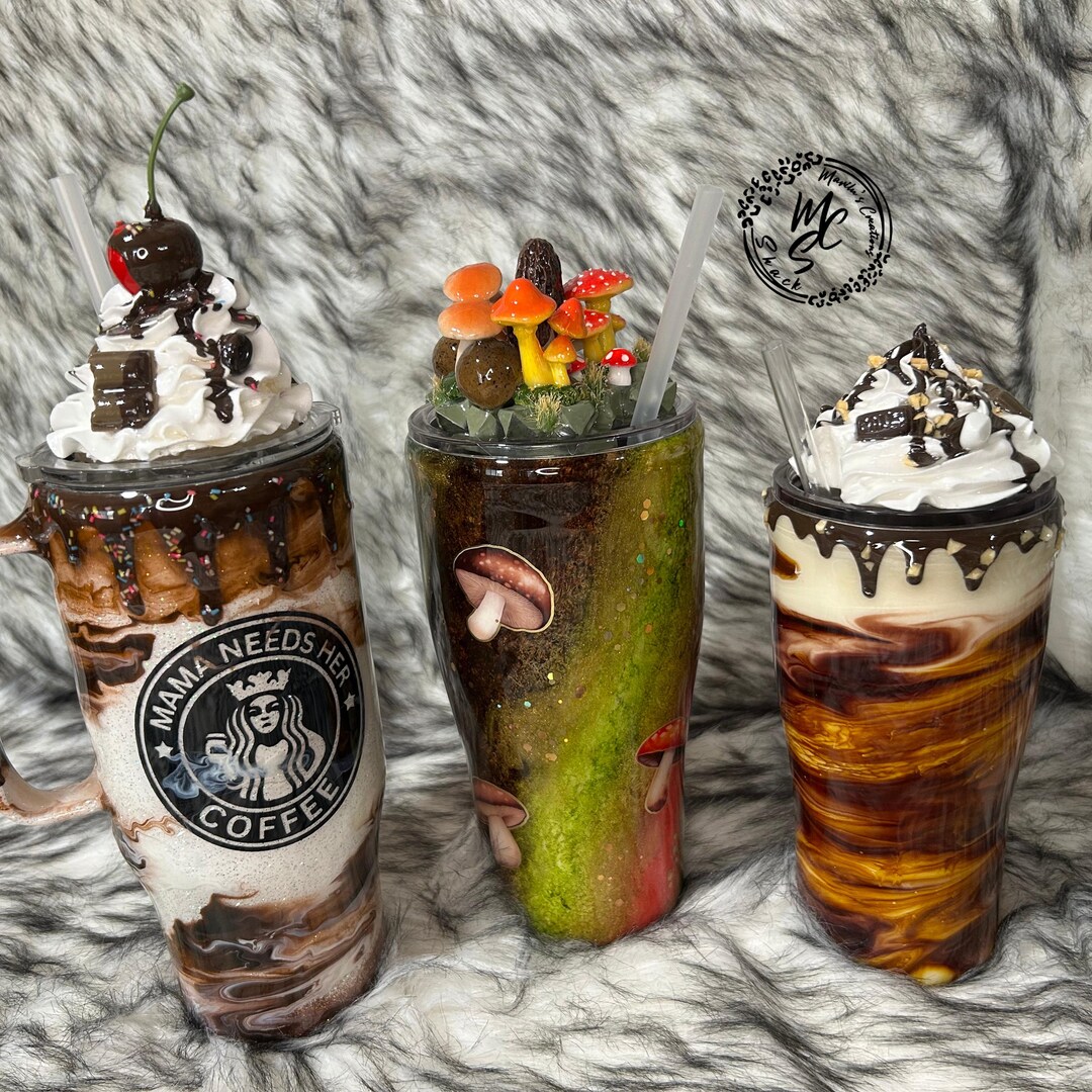 Ready to Ship Tumblers, Chocolate Mocha, Mushrooms and Macchiato With ...