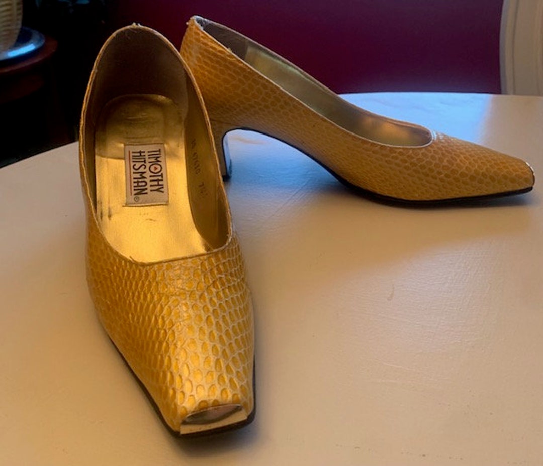 Timothy Hitsman Gold Heels - Etsy