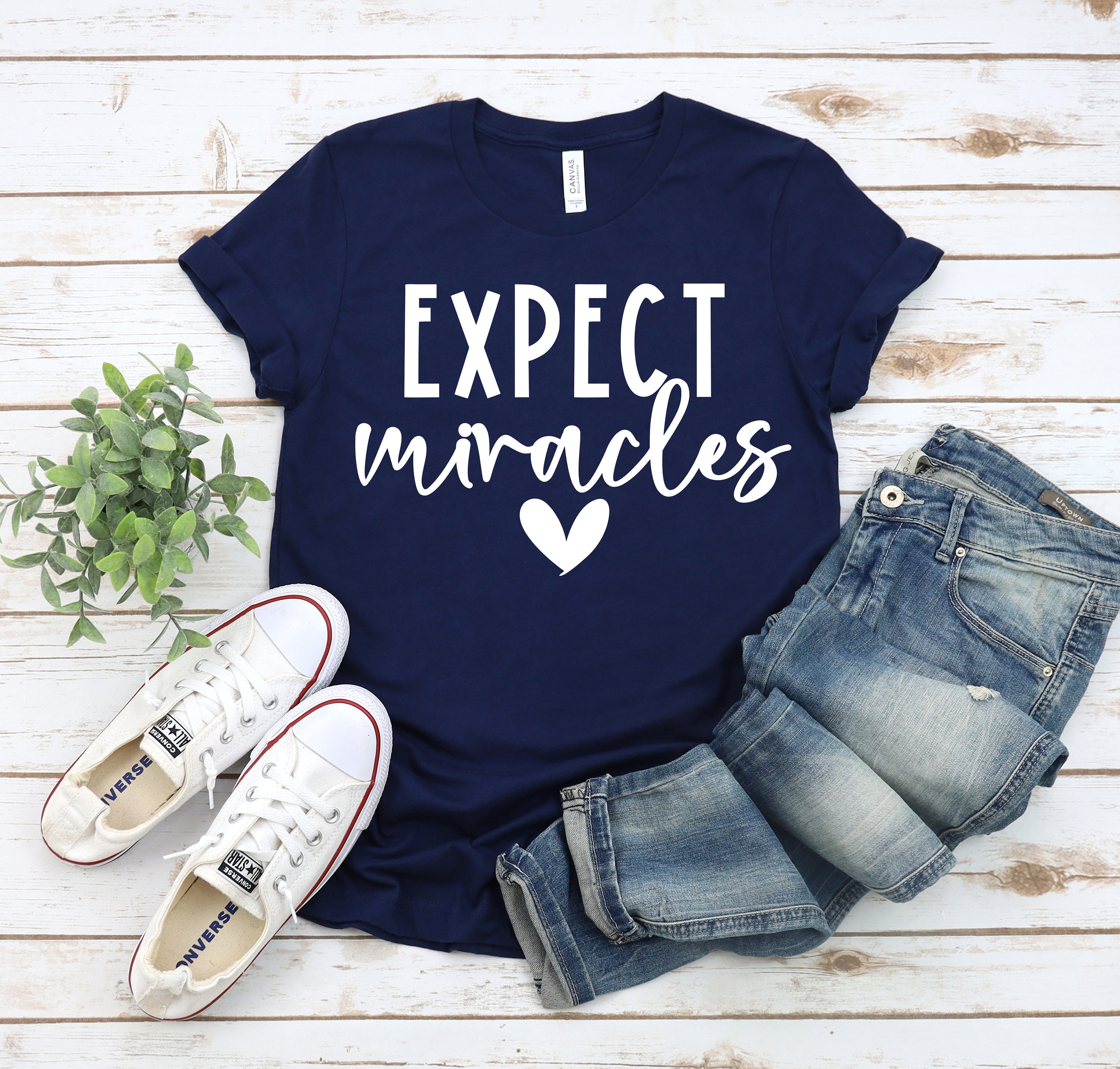 Expect Miracles Shirt Miracle ShirtInfertility ShirtFaith | Etsy