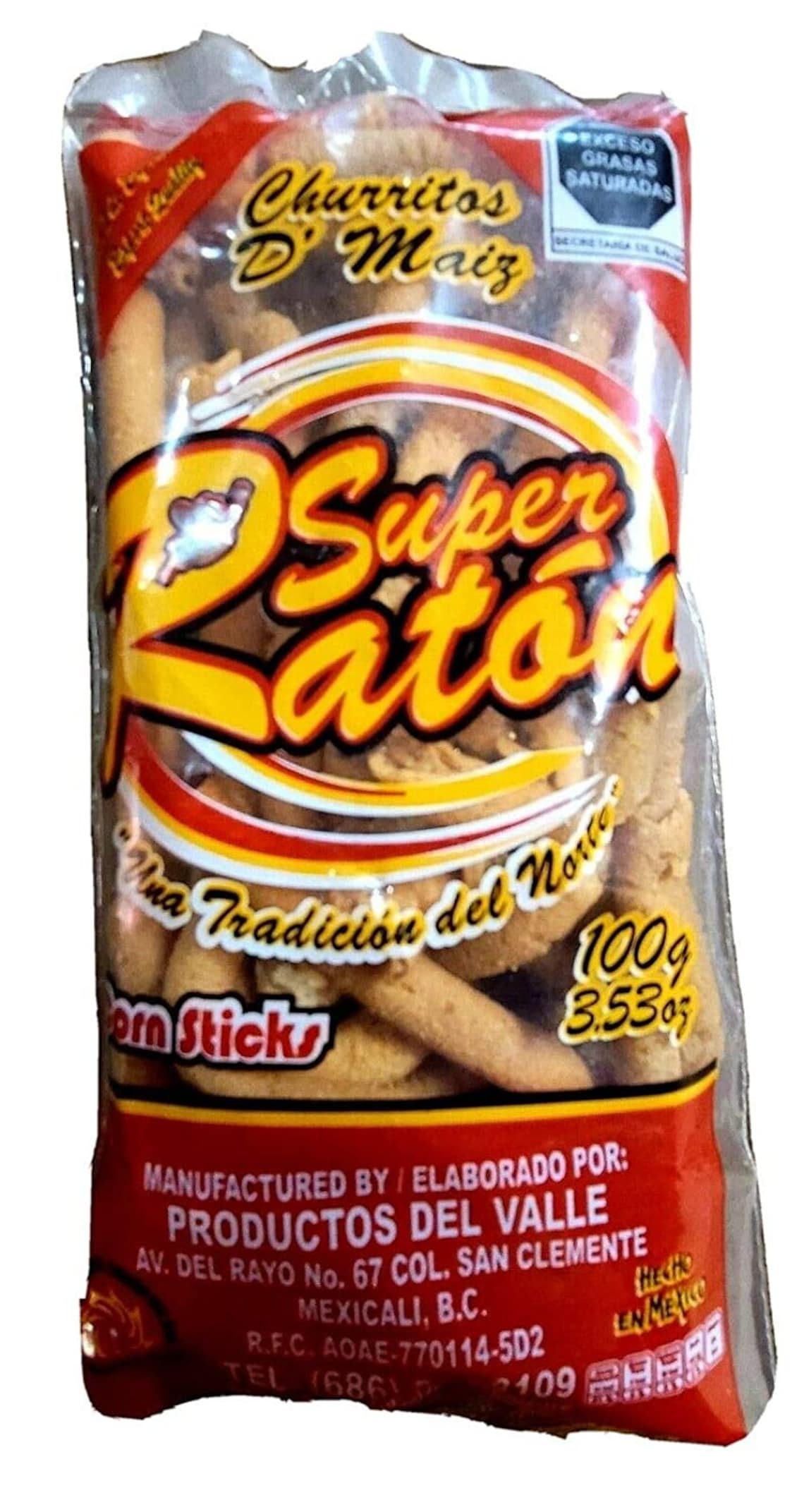 Imported Churritos Corn Sticks Super Raton 24 Individual Bags | Etsy