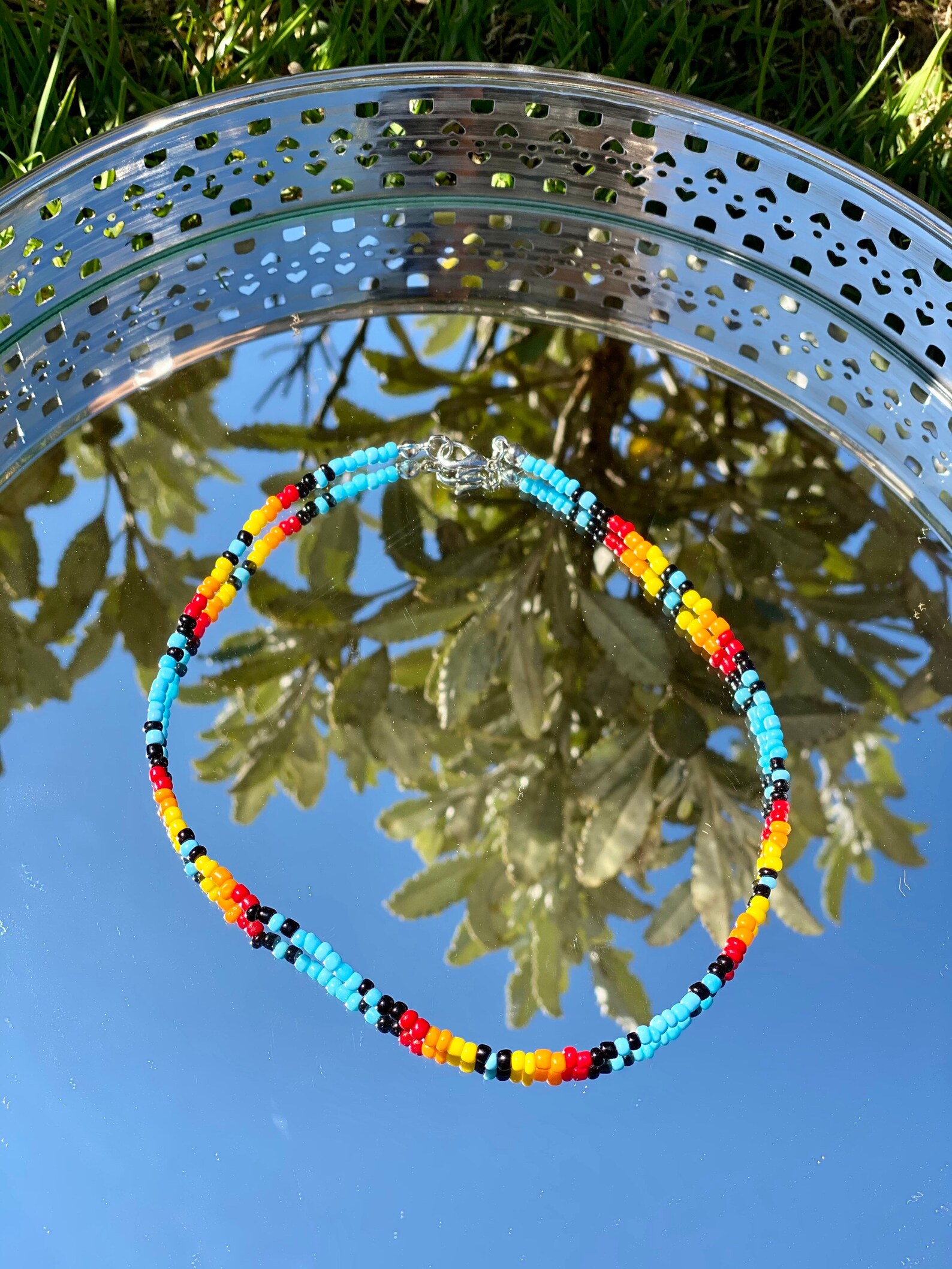 Native American inspired beaded necklace | Etsy