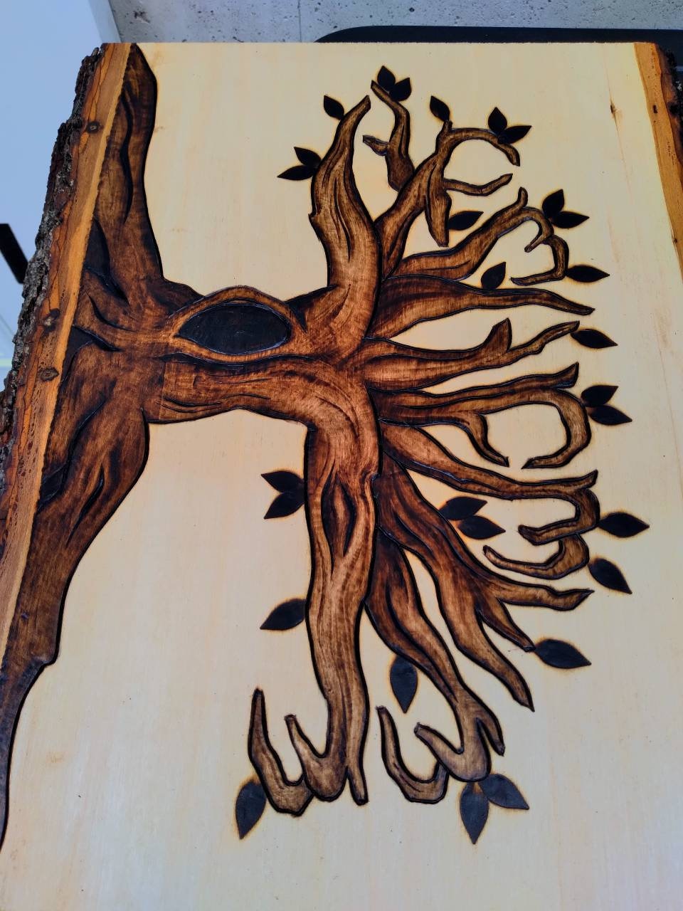 Tree of Life Woodburn Intials in Branches Mothers Day Gift - Etsy