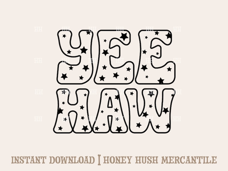 Yee Haw PNG | Cricut File | Retro Cowgirl File | Trendy Western PNG ...