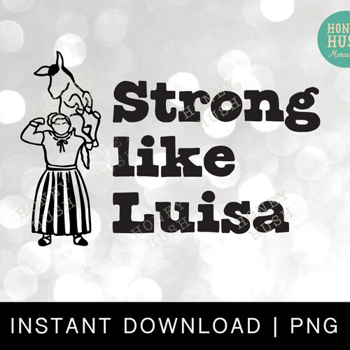 Encanto SVG Luisa Lift Like Png Clipart Cricut Cut File | Etsy