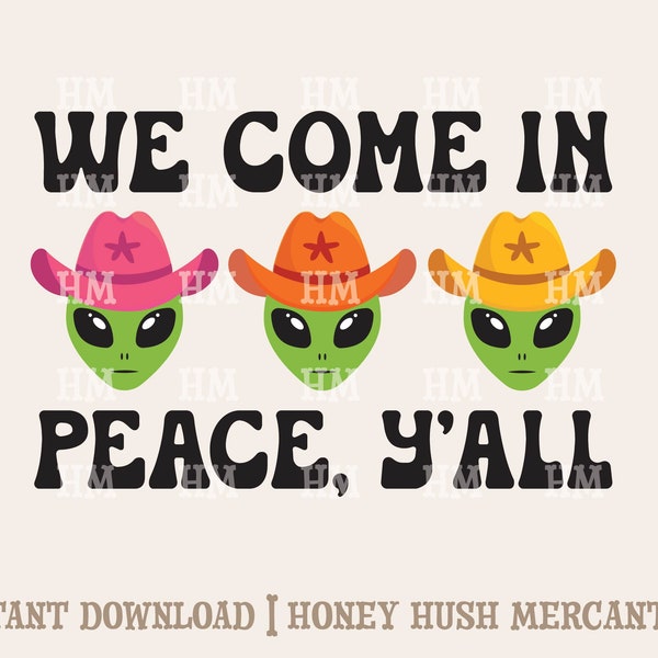 Western Alien Svg - Etsy