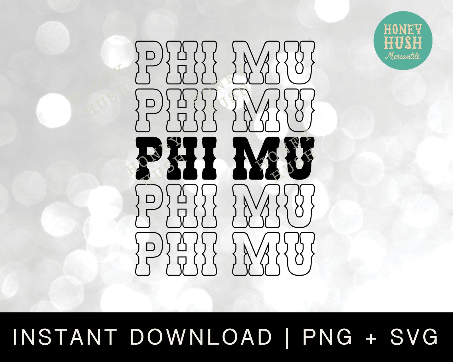Phi Mu Western Cut File SVG PNG Instant Download - Etsy Ireland