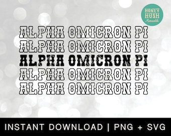 Alpha Omicron Pi - Etsy