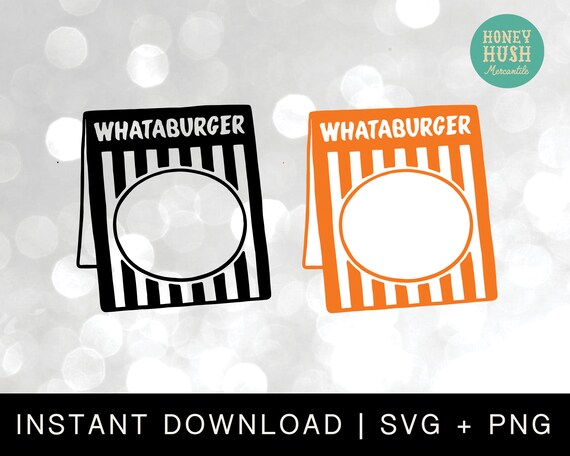 Whataburger Table Tent PNG File Customizable Monogram PNG Etsy Finland