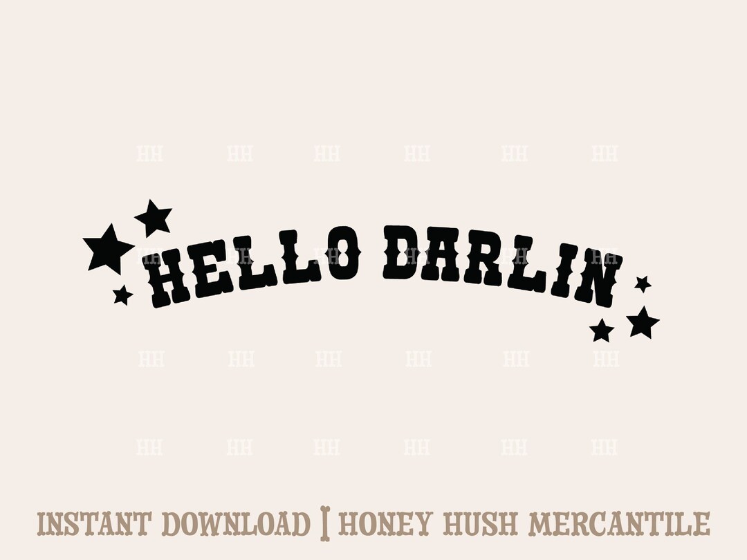 Hello Darlin PNG | Western Cutting File | Disco Cowgirl PNG | Cowgirl ...