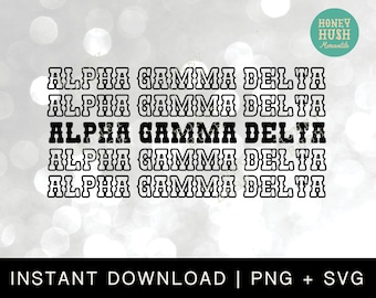 Alpha Gamma Delta Sign - Etsy