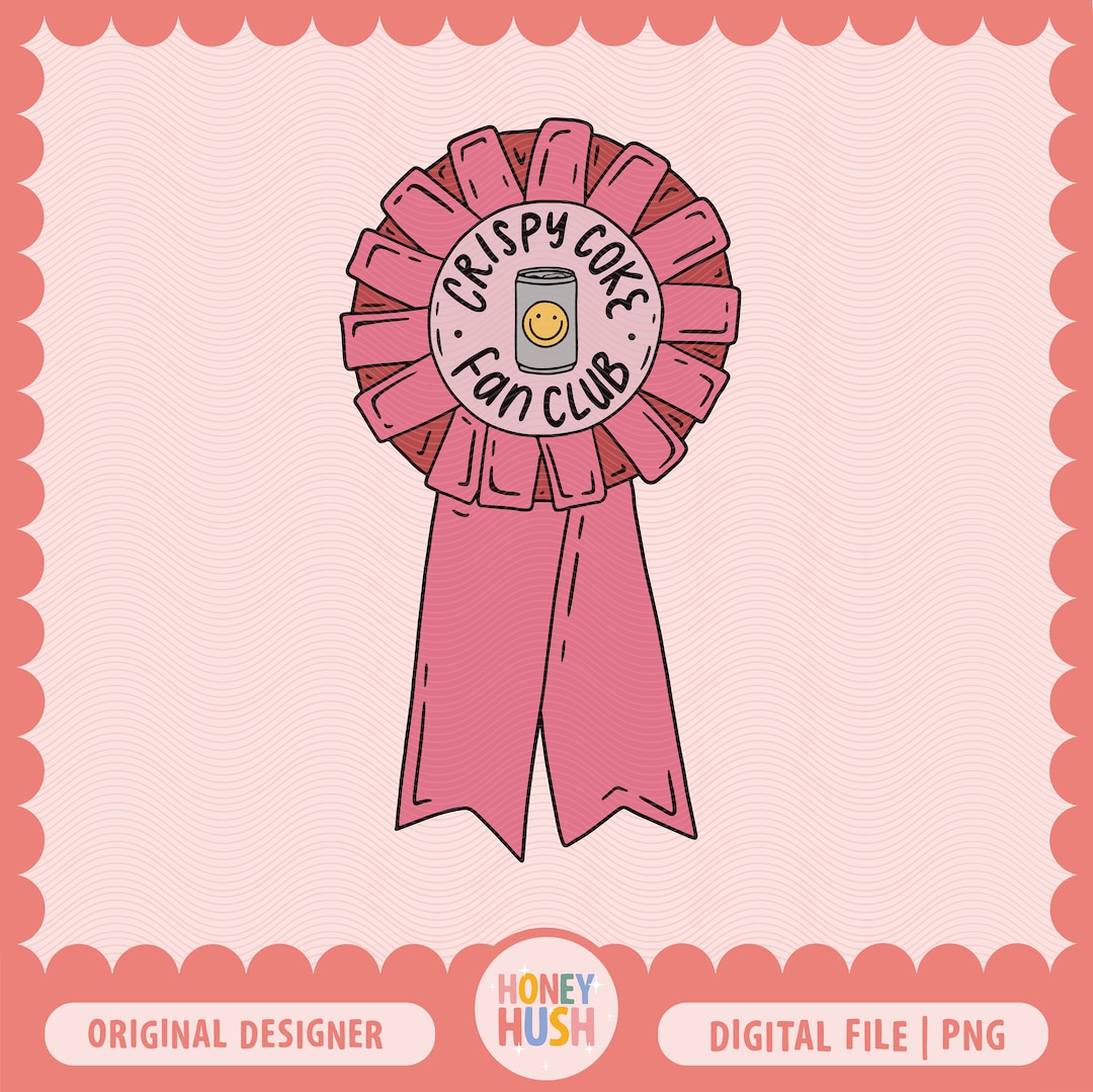 Crispy Coke Fan Club Badge PNG | Crispy Coke Mom | Pink Diet Coke ...